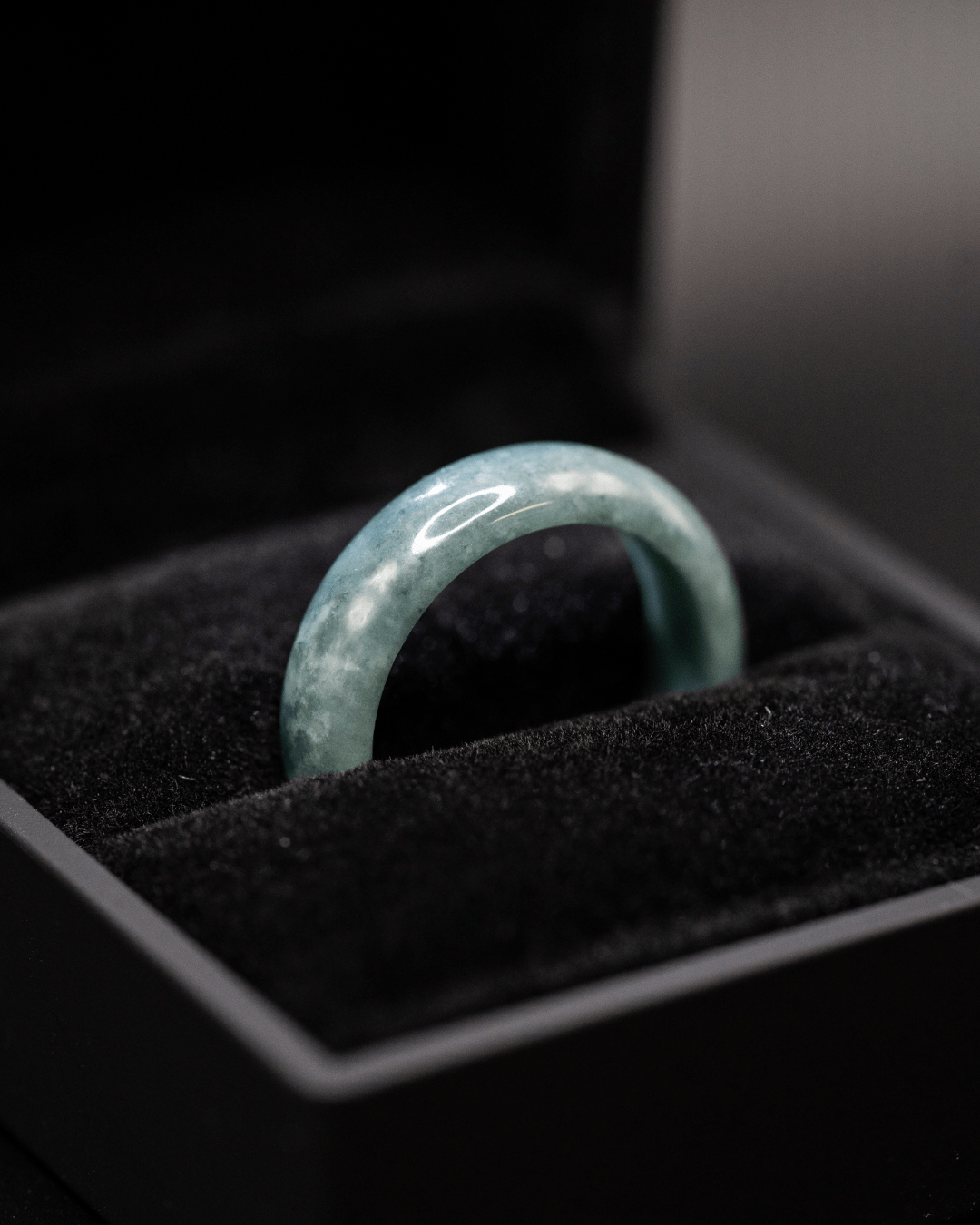 Ring - Blue Water Jade – The Jade Jewelers