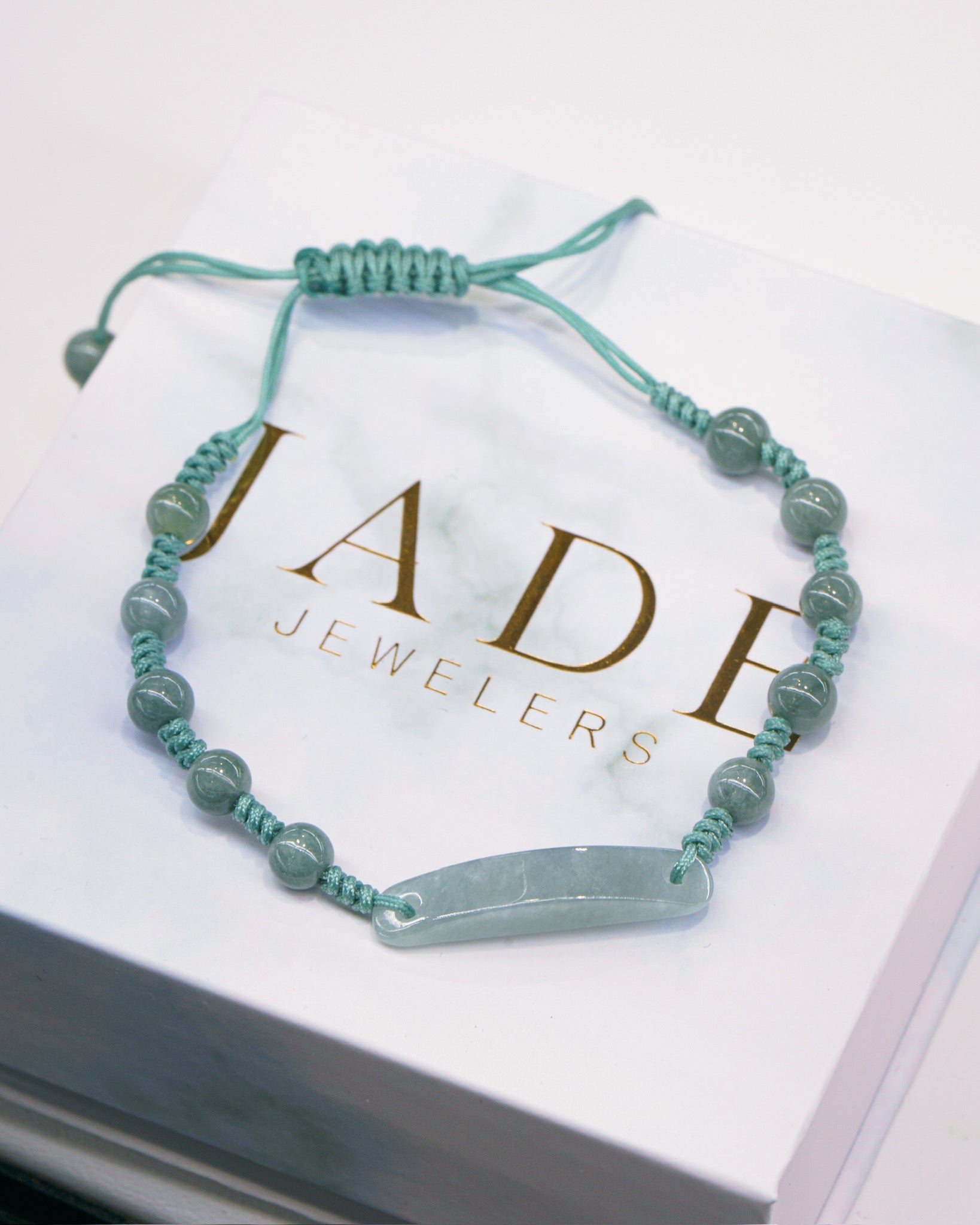 Blue Water Jade Bar Rope Bracelet – The Jade Jewelers